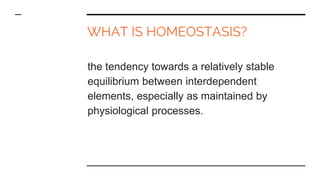 Respiratory system and homeostasis | PPTX