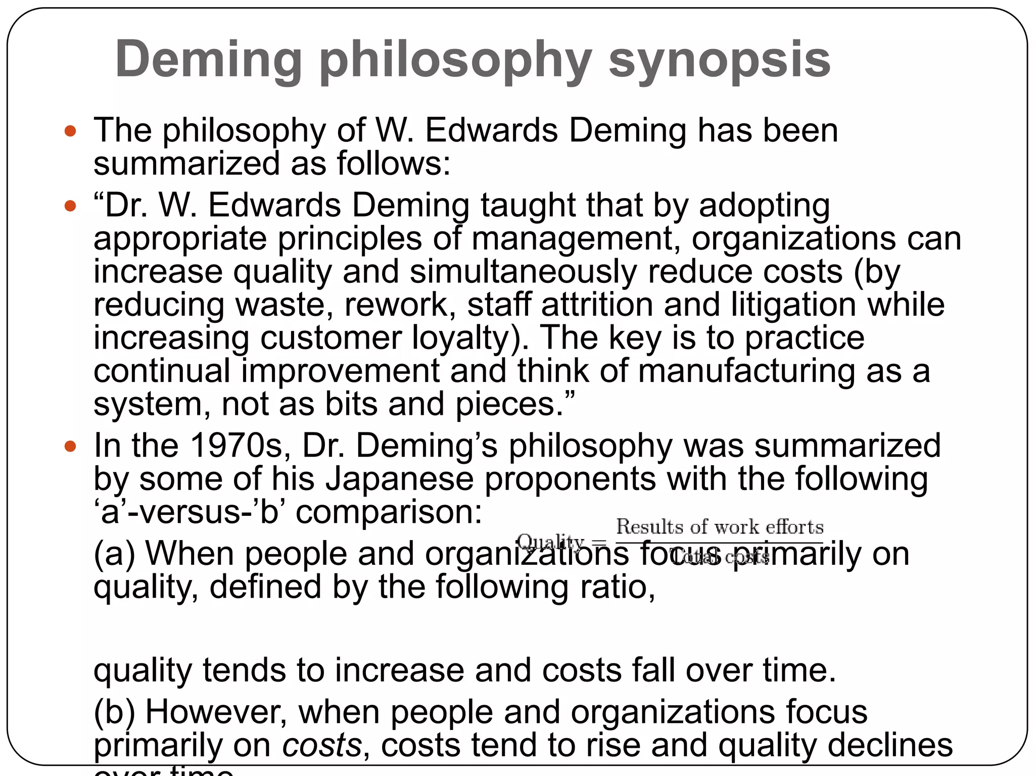Dr. W. Edward Deming | PPTX