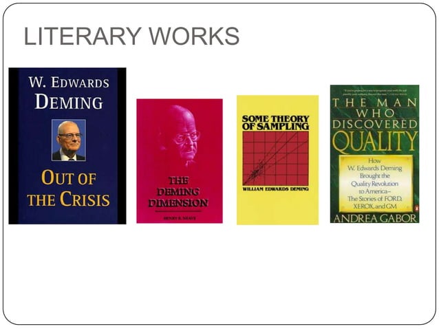 Dr. W. Edward Deming | PPTX | Business | Business and Finance