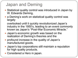 Dr. W. Edward Deming | PPTX