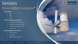 Orion Air Quality Monitoring Systems - CWS | PDF