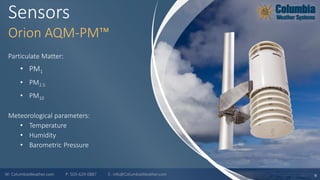 Orion Air Quality Monitoring Systems - CWS | PDF