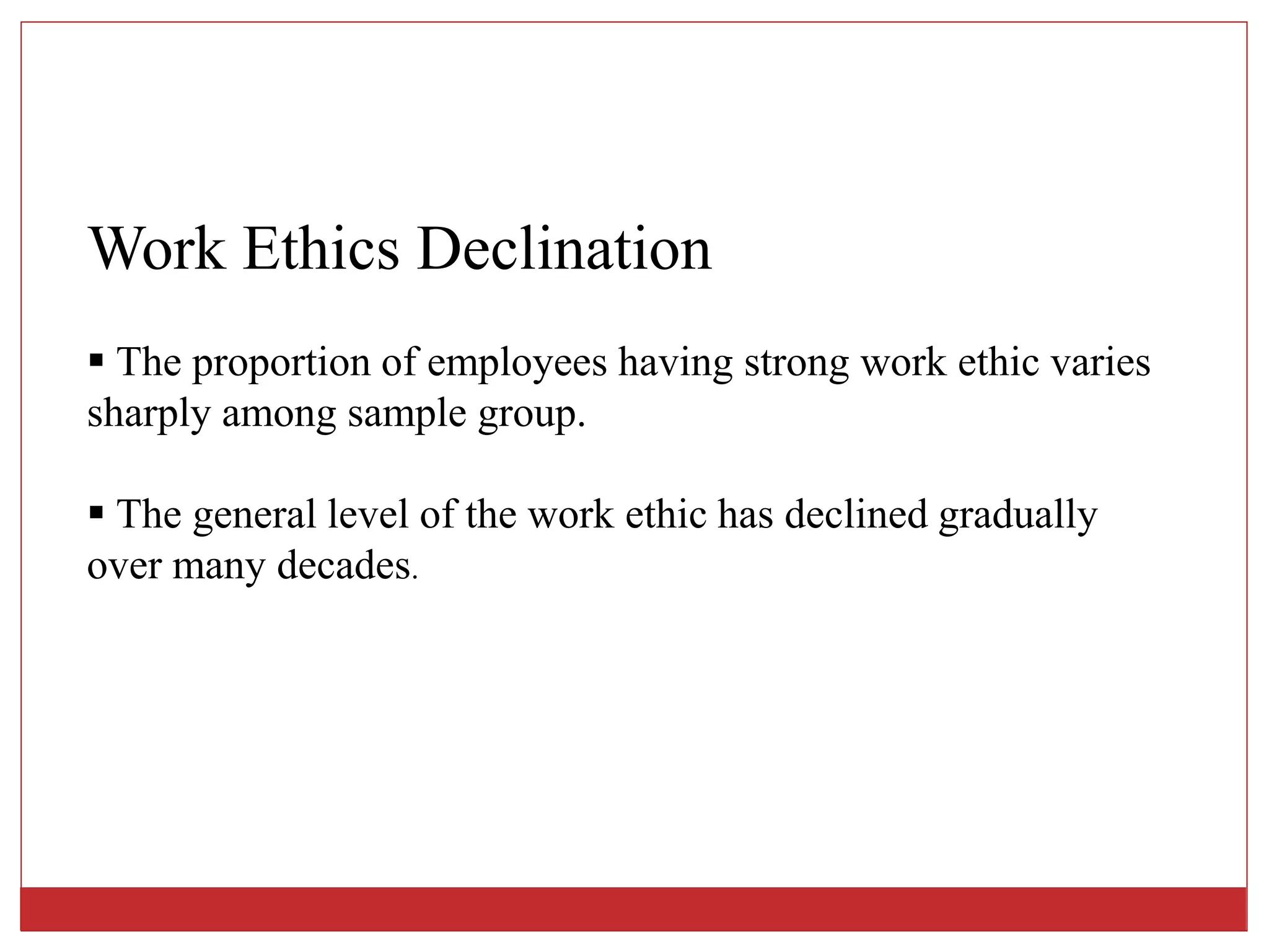 Work Ethic and Four combination of Socialization and Individualization ...