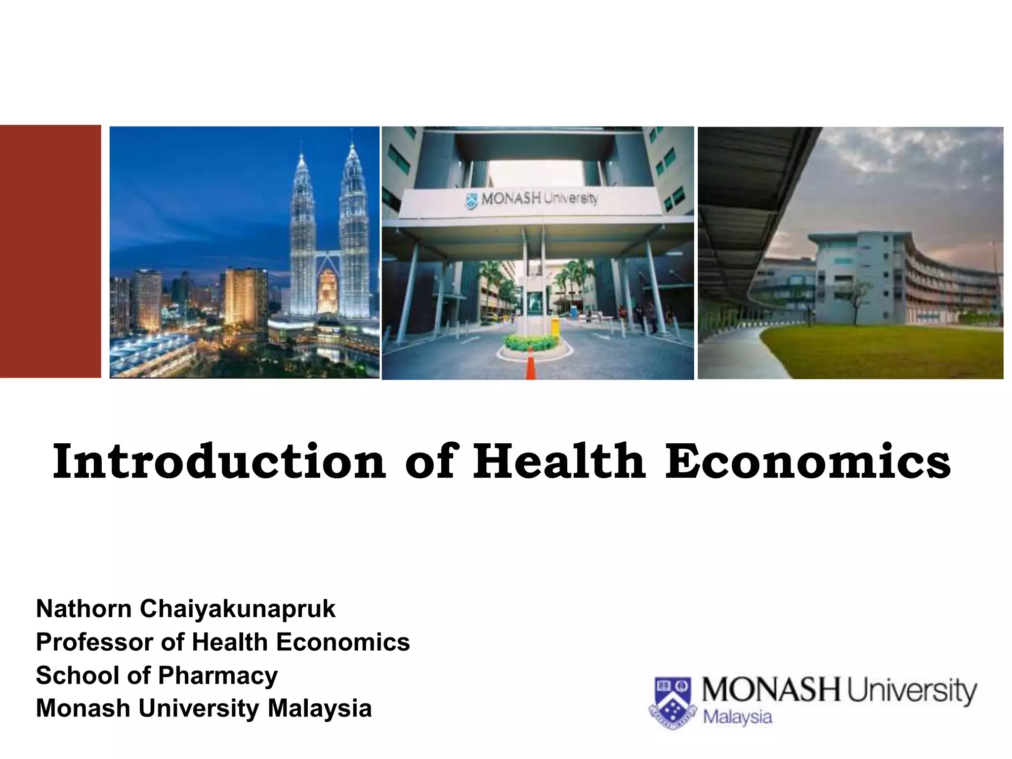 An Introduction to Health Economics | PPTX