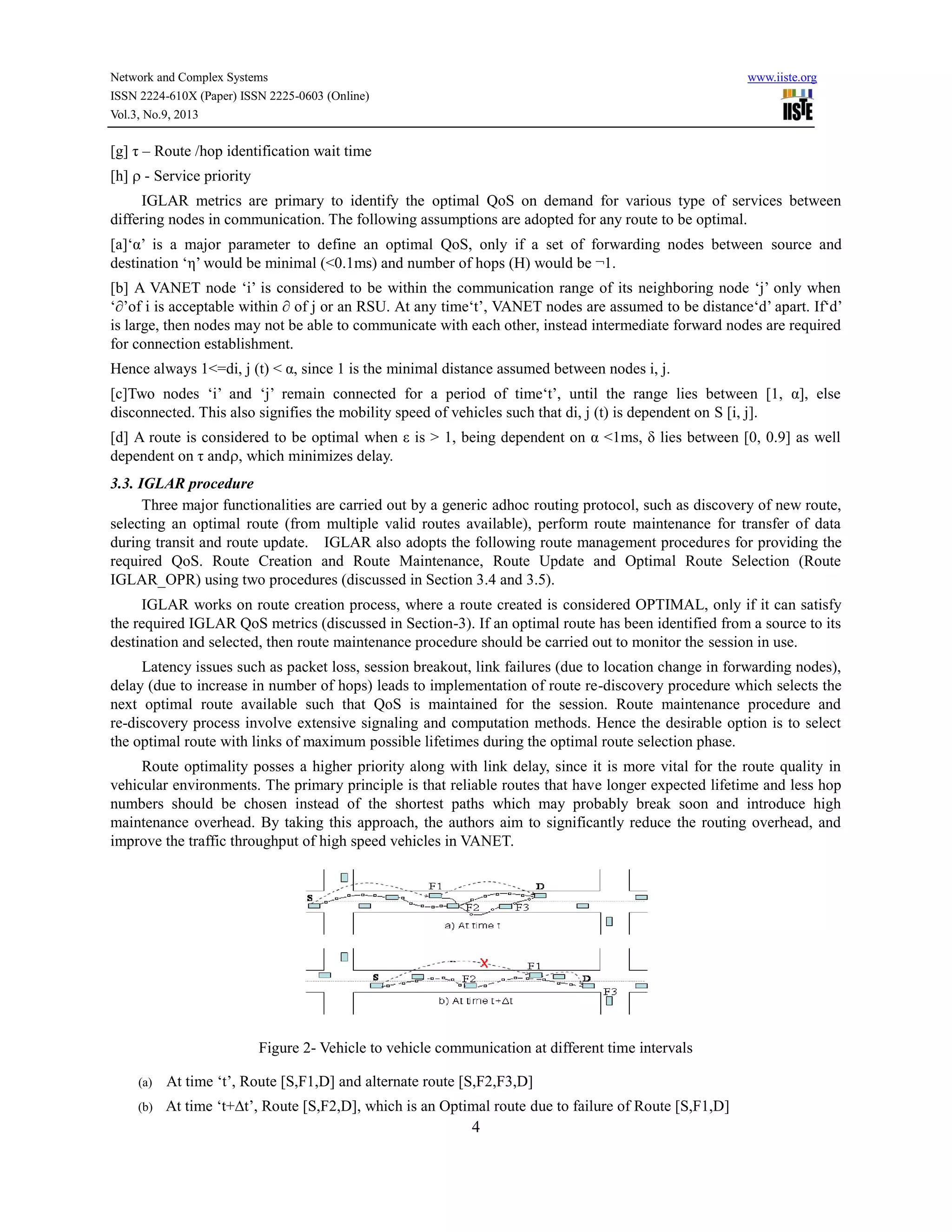 A qos adaptive routing scheme (iglar) for highly dynamic | PDF