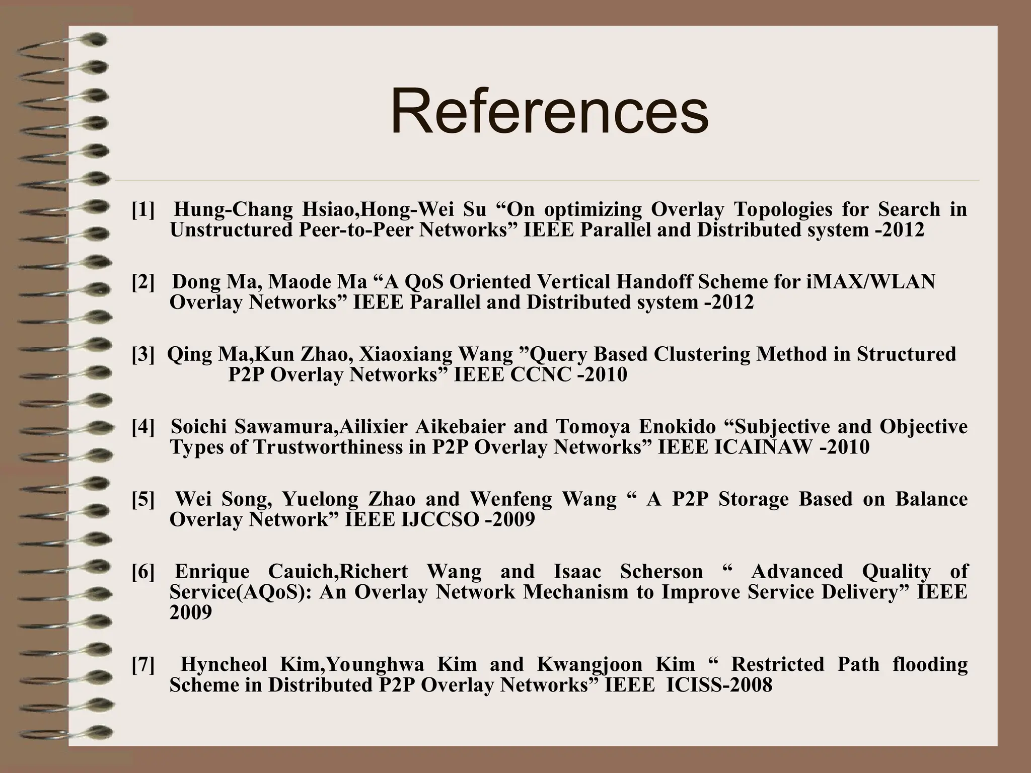 a qos aware routing protocols for p2p overlay.ppt