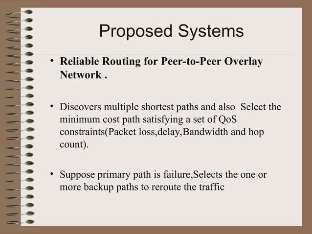 A Qos Aware Routing Protocols For P2p Overlayppt
