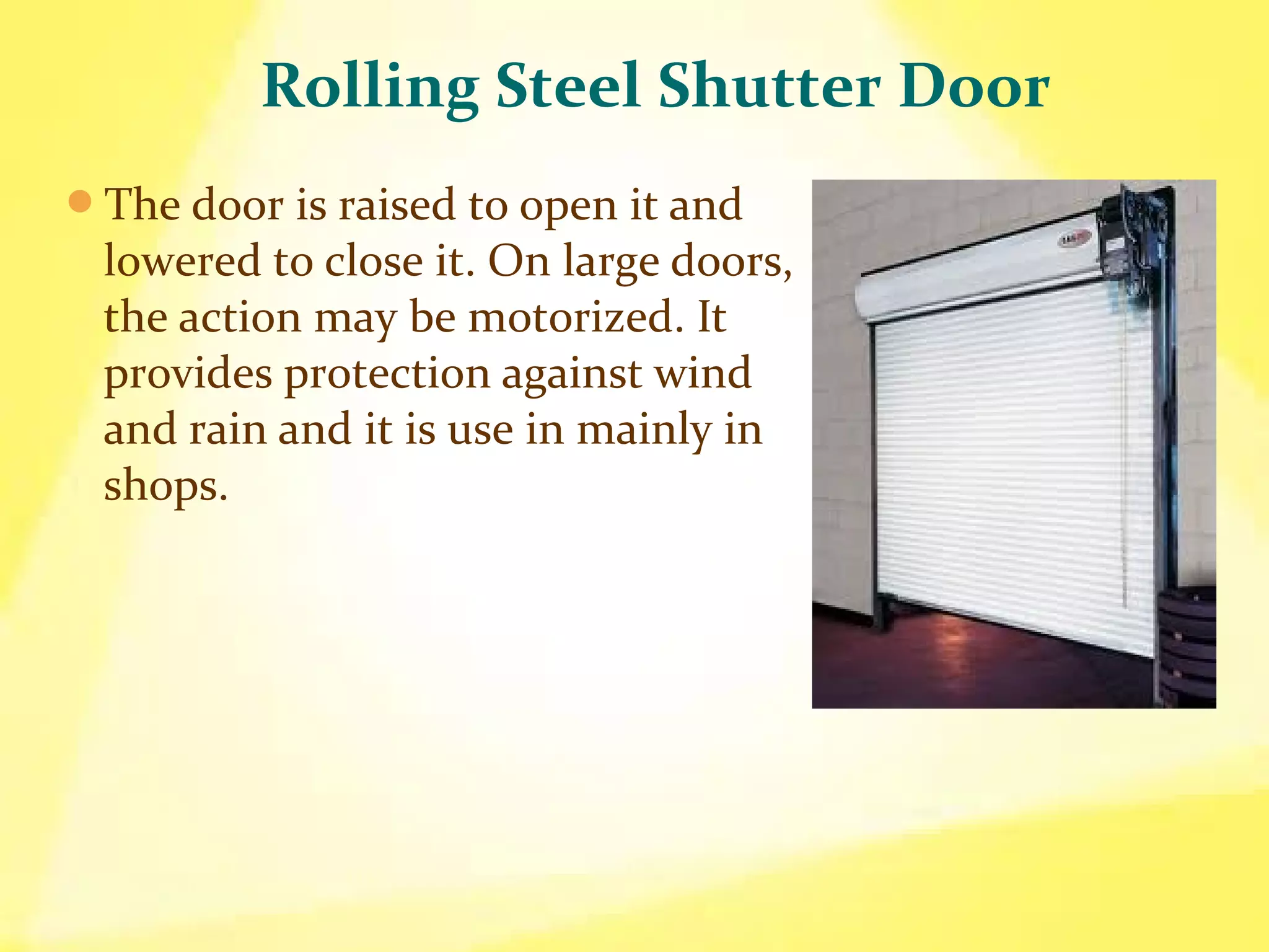 Types of Steel Doors | ODP