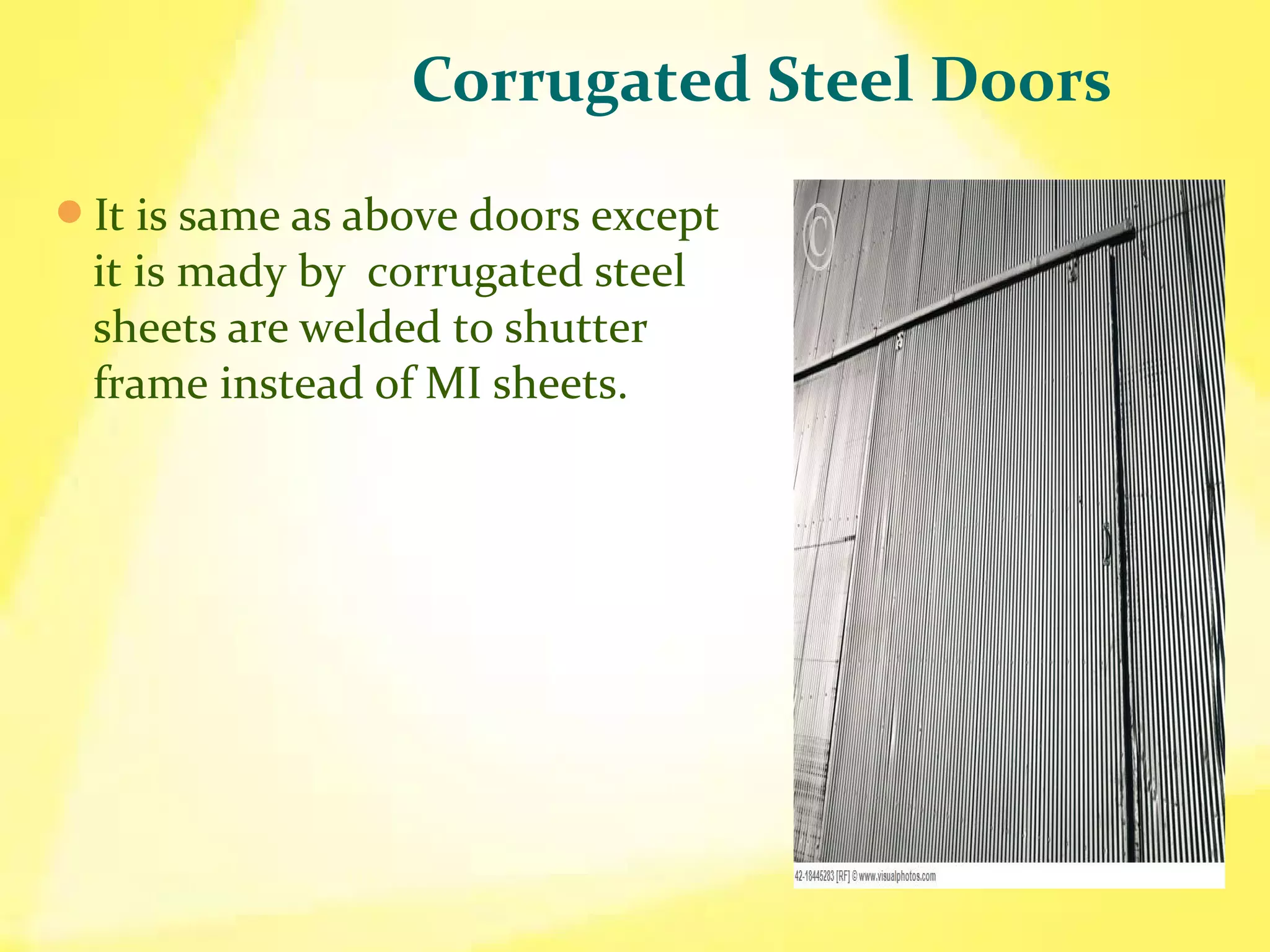 Types of Steel Doors | ODP
