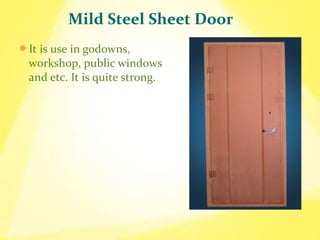 Types of Steel Doors | ODP