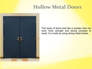 Types of Steel Doors | ODP