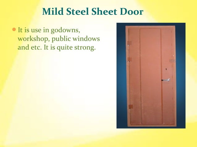 Types of Steel Doors