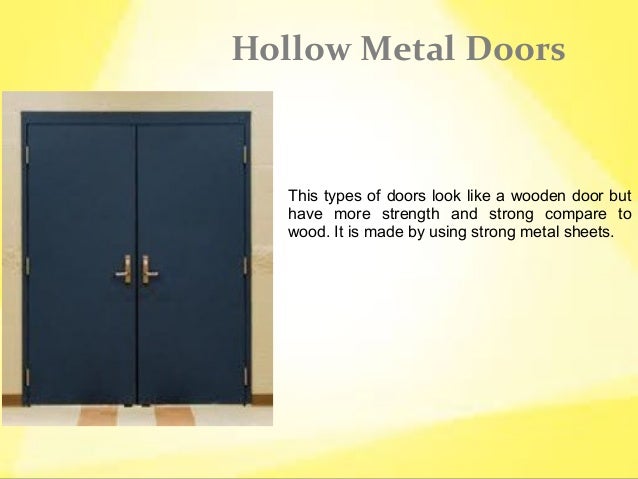 Types of Steel Doors