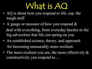 AQ presentation a new paradigm for success | PPTX