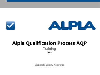 AQP Training presentation definitions... | PPT