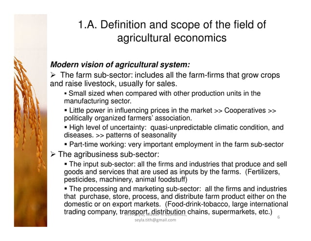 Agricultural economics-ppt