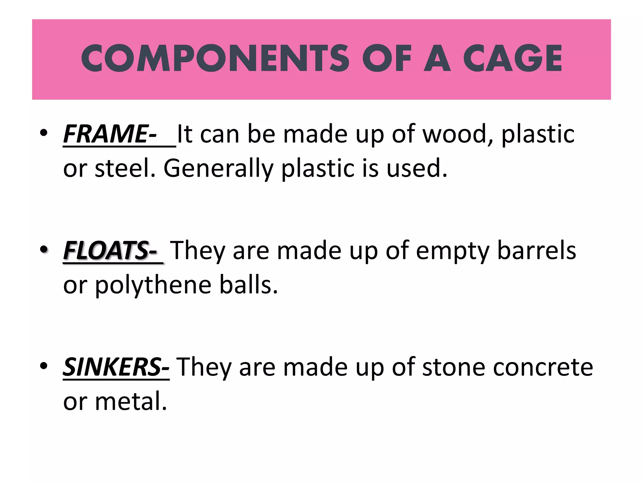 CAGE CULTURE | PPTX
