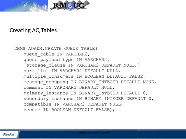 HIgh Performance Messaging App Development with Oracle Advance Queuing | PPT | Free Download