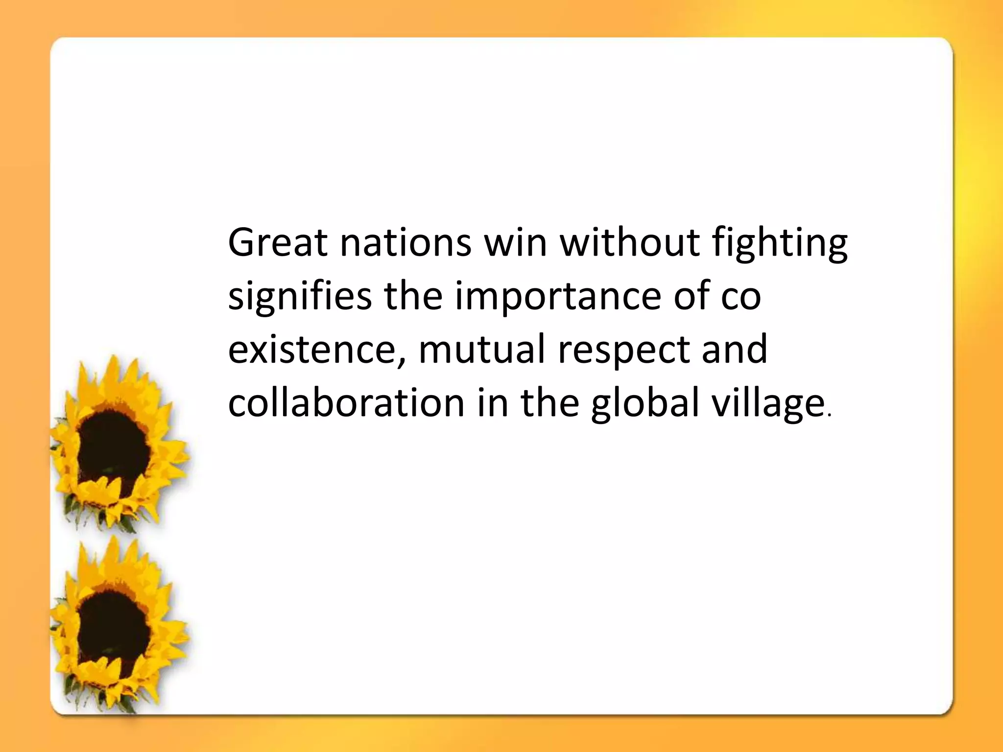Great Nations win without Fighting | PPTX