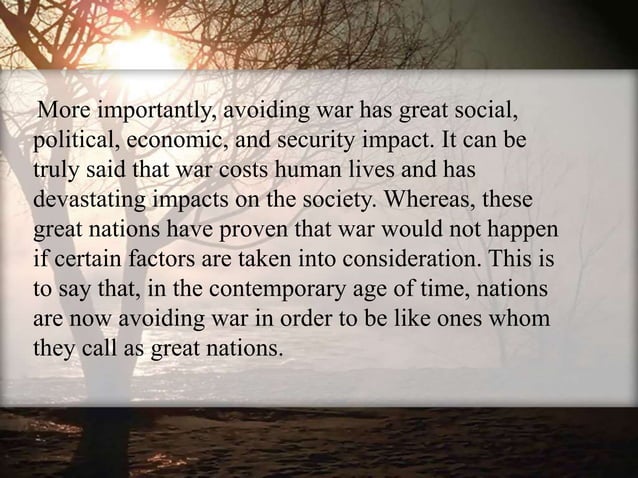 Great Nations win without Fighting | PPT