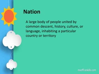 Great Nations win without Fighting | PPTX