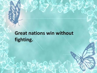 Great Nations win without Fighting | PPTX