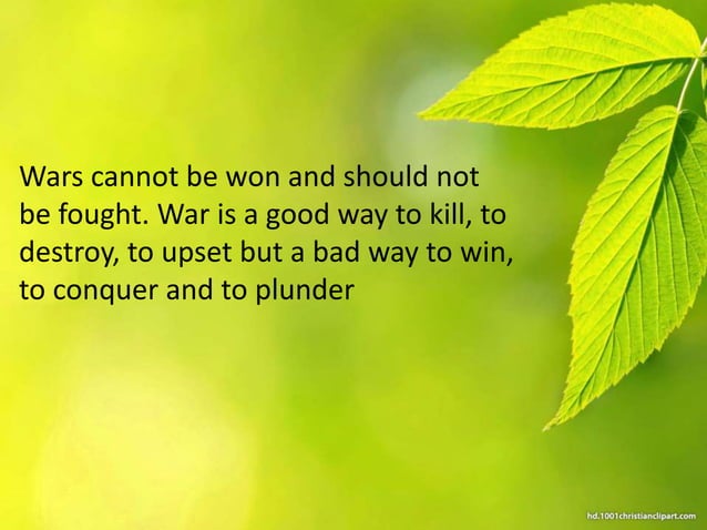 Great Nations win without Fighting | PPT