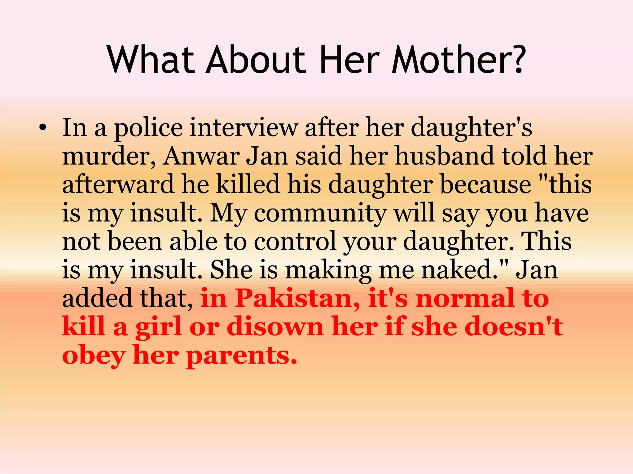 Aqsa parvez and cultural conflict | PPTX