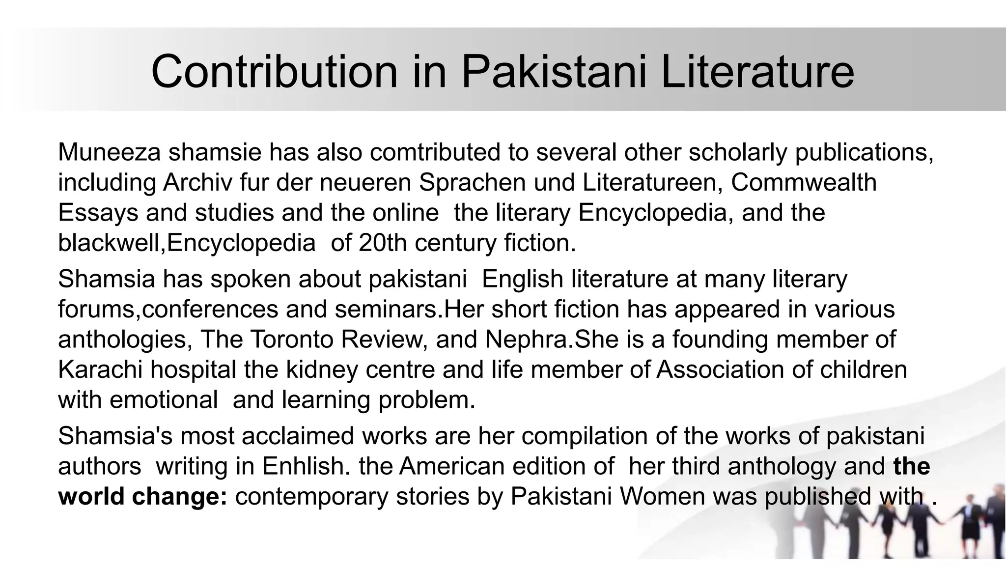 Pakistani Literature | PPTX