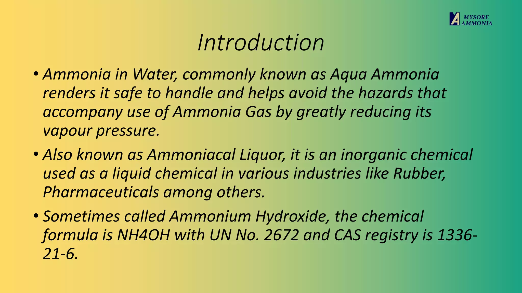 Aqua ammonia | PDF