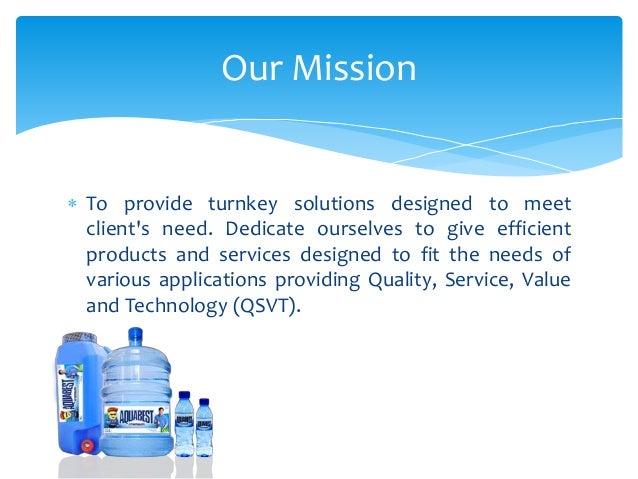 Sample Company Profile For Water Refilling Station - Design Talk