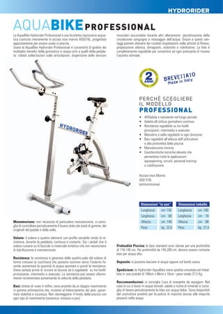 Hydrorider Aquabike Professional | PDF