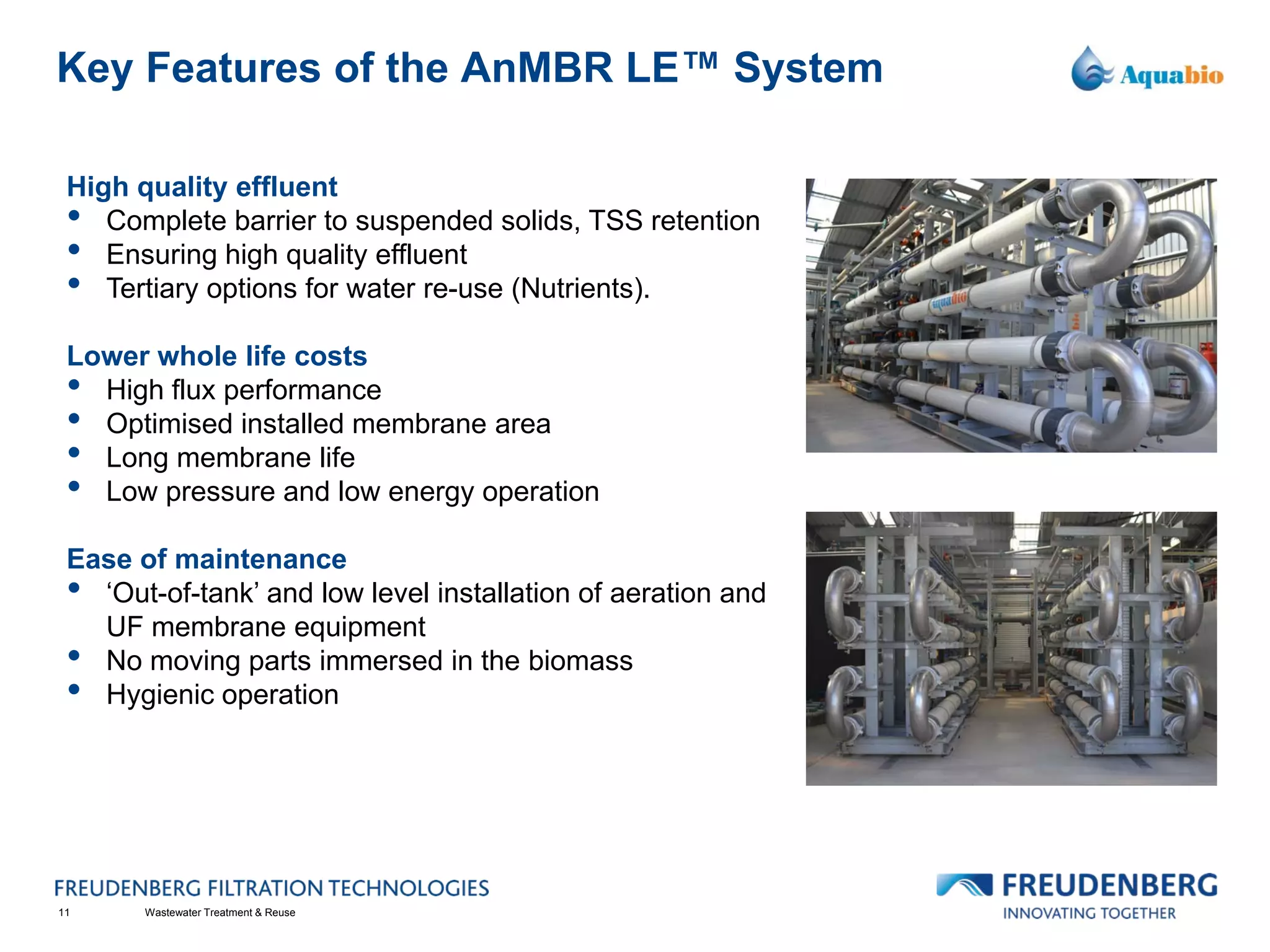 The role of AnMBR LEtm Anaerobic MBR in environmental improvements at ...