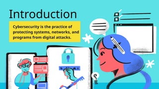 Aqua Blue Illustrative What is Cyber Security Presentation.pptx
