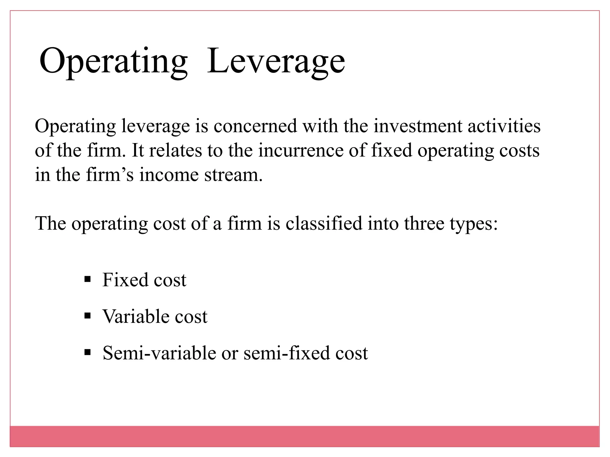Capital Structure and Leverage | PPTX