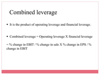 Capital Structure and Leverage | PPTX