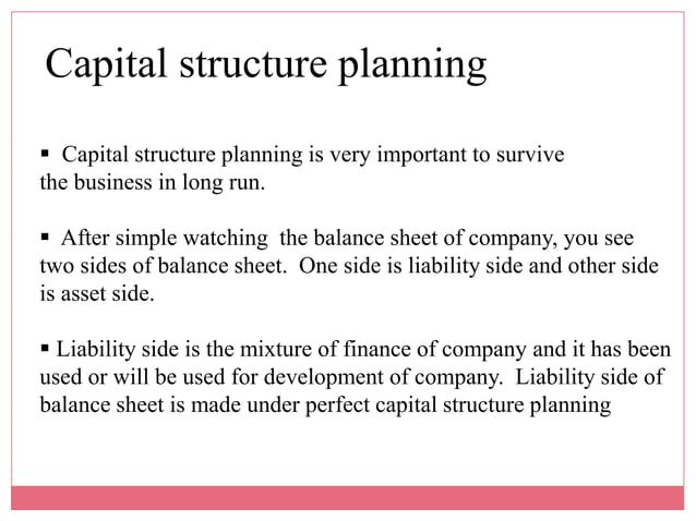 Capital Structure and Leverage | PPTX