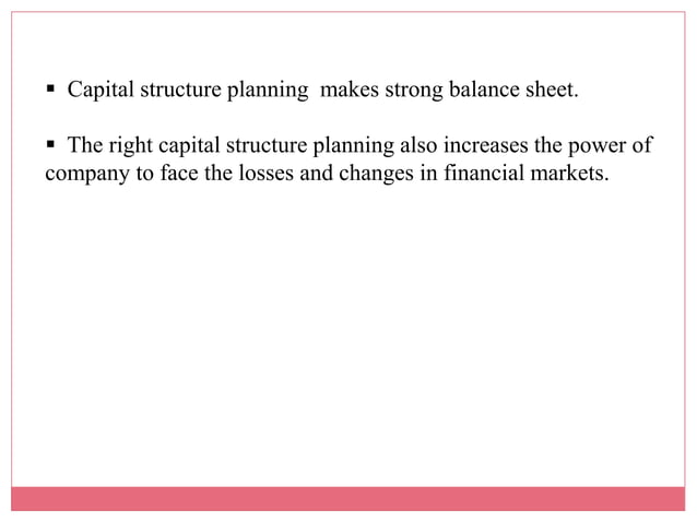 Capital Structure and Leverage | PPTX