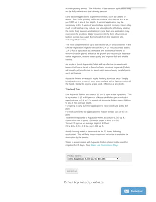 Aquacide Pellets | PDF