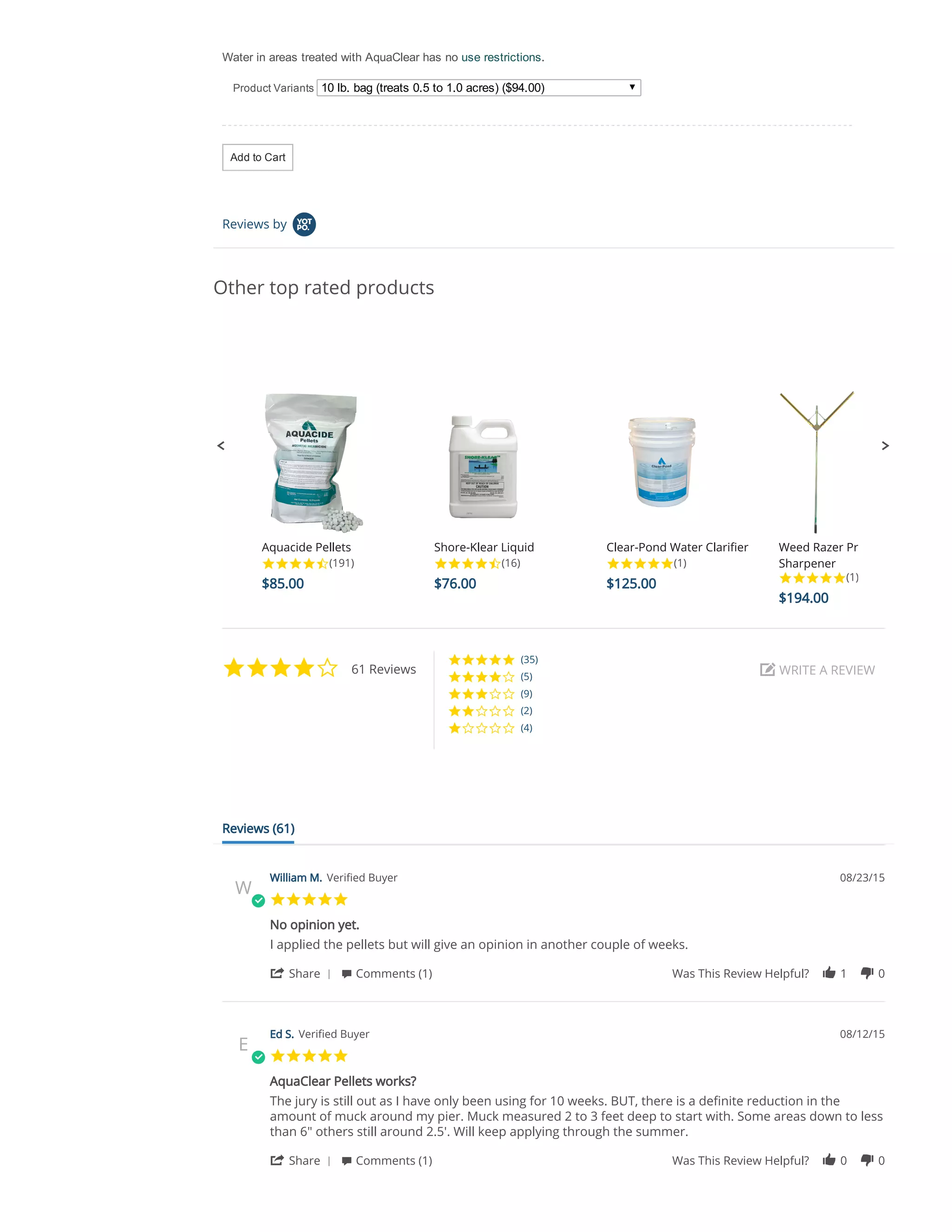 AquaClear Pellets - Clean up Your Pond or Lake Front | PDF