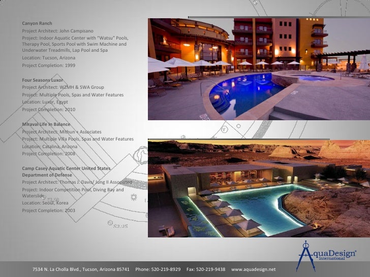 Aqua Design Partial Client List