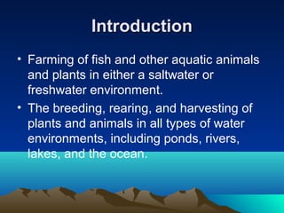 Aquaculture | PPT