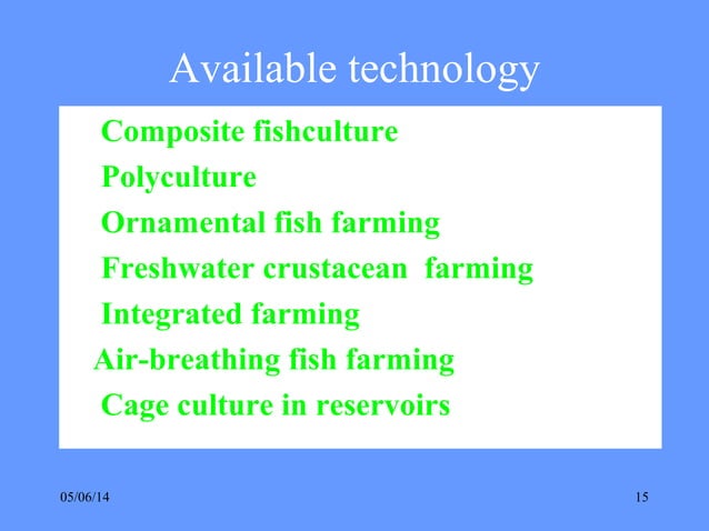 Aquaculture an introduction | PPT
