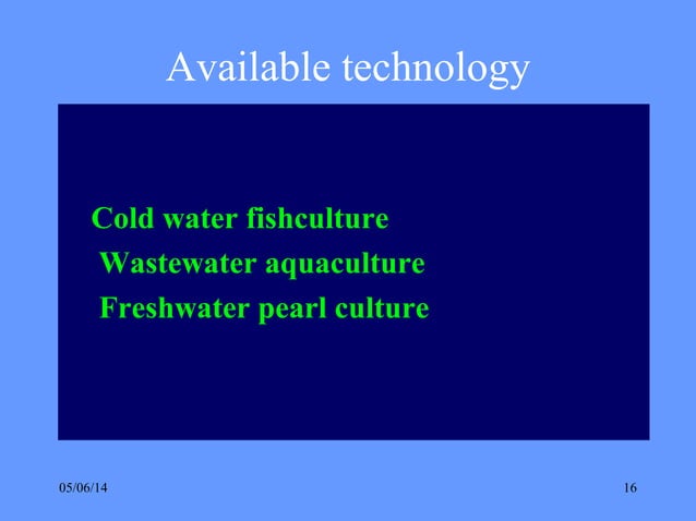 Aquaculture an introduction | PPT