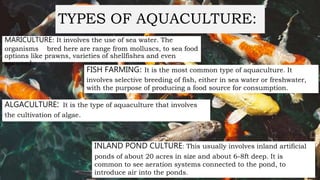 Aquaculture | PPTX