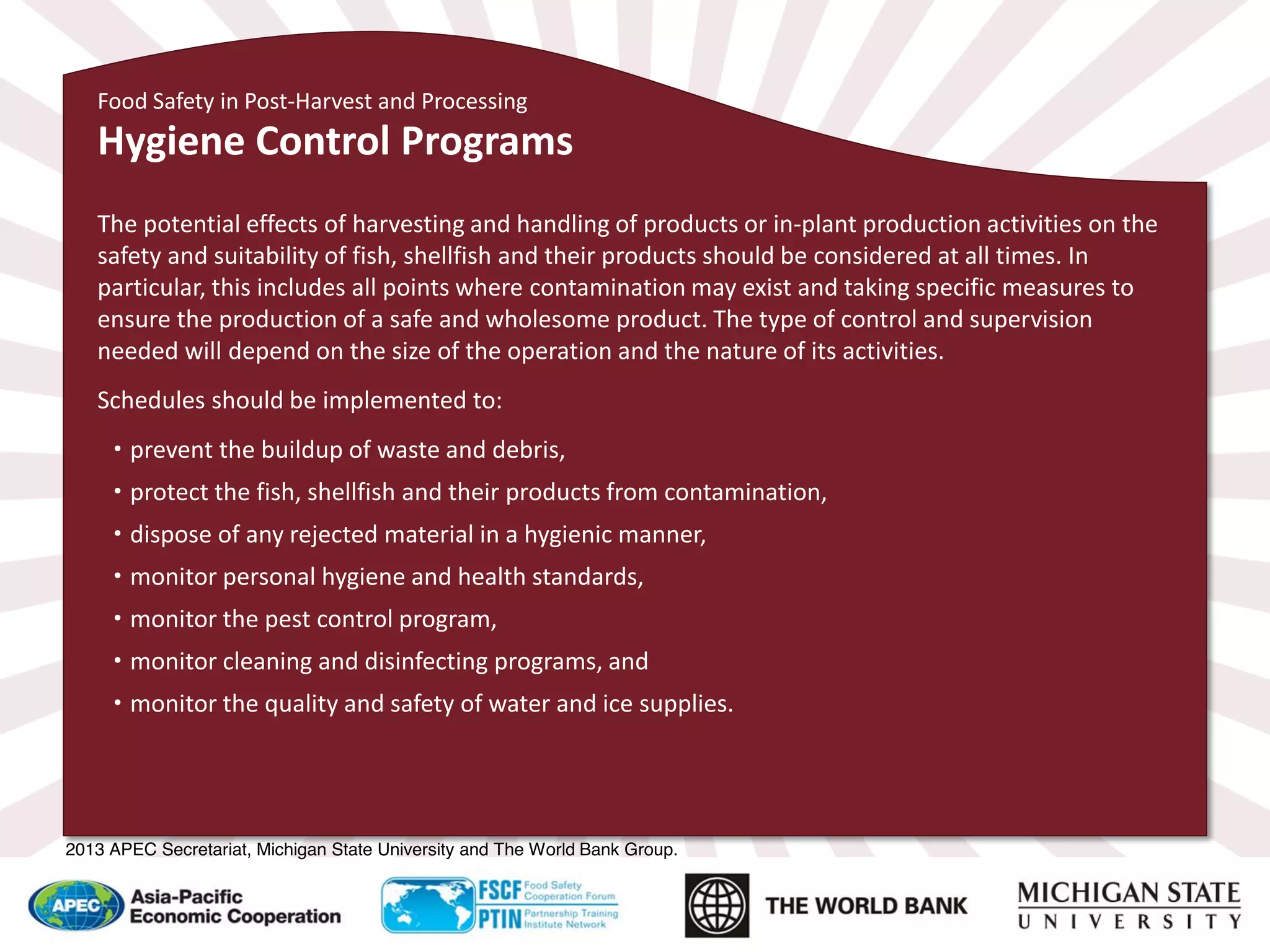 Aquaculture 4 - Food Safety in Post Harvest and Processing 2013 | PDF