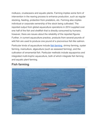 Aquaculture and fish farming | PDF