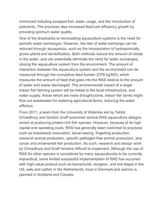 Aquaculture and fish farming | PDF | Agriculture | Industries