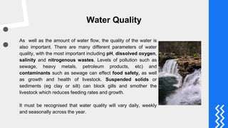 Aquaculture basics module 3 bio requirements | PDF