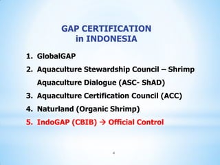 Aquaculture Certification in Indonesia | PPT